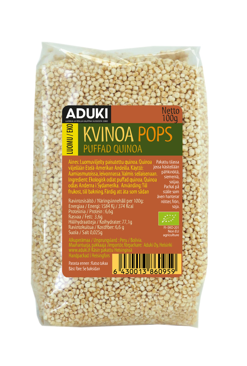 Puffad Quinoa, 100 g – Happy Food Store